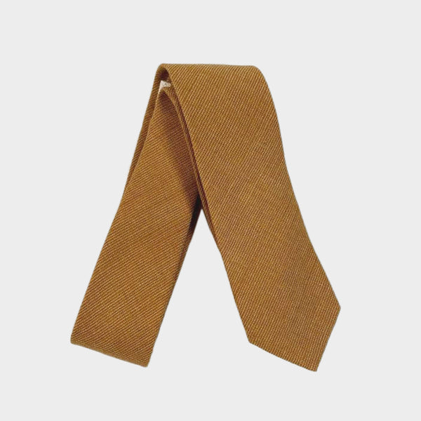 Hatfield Solid Necktie | Cotton Ties - Frank & Buck